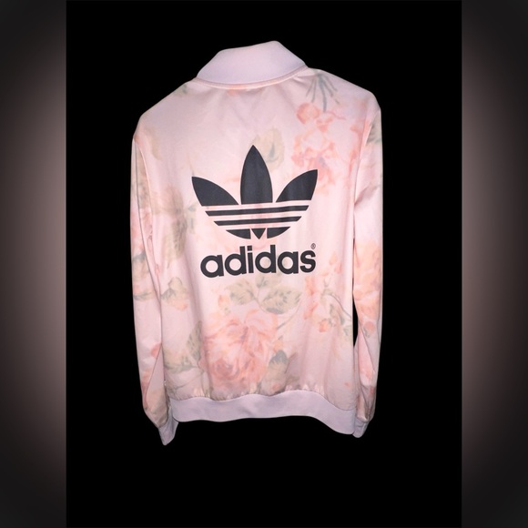 adidas | Jackets & Coats | Adidas Pastel Floral Jacket | Poshmark
